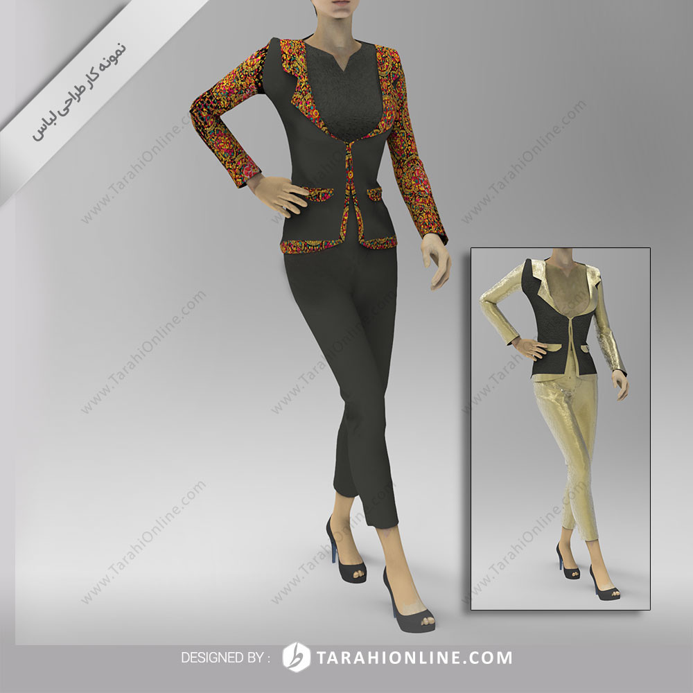Women's suit design - Portfolio of TarahiOnline